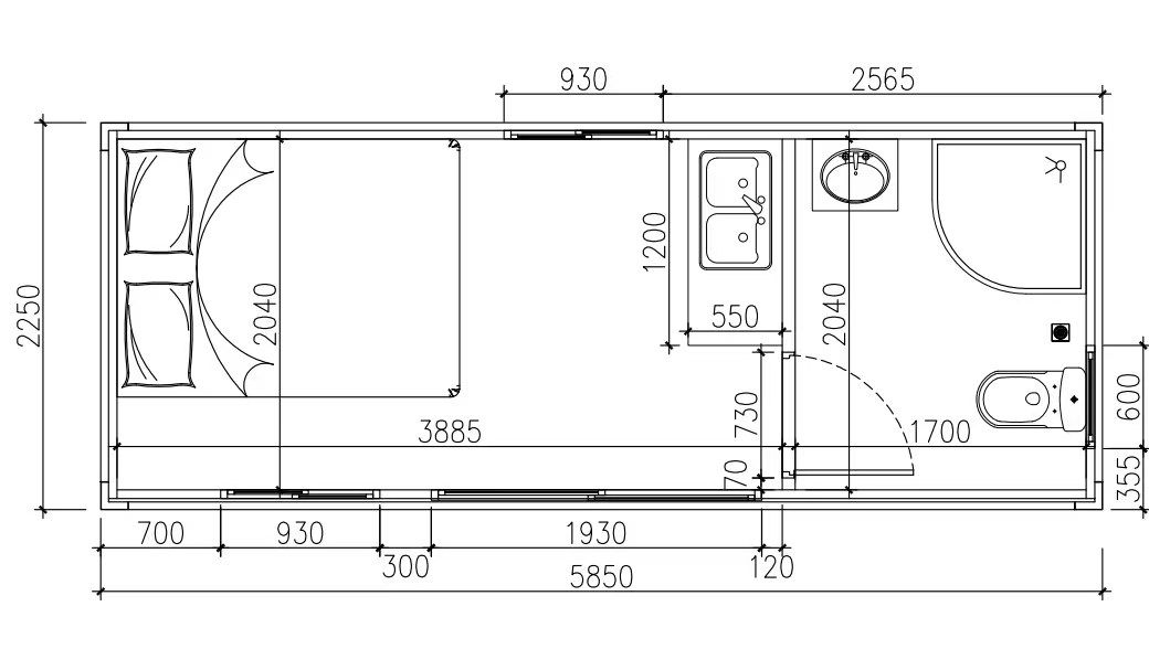 1 Bedroom Modular Home | Plans & Prices | Rayco Ireland