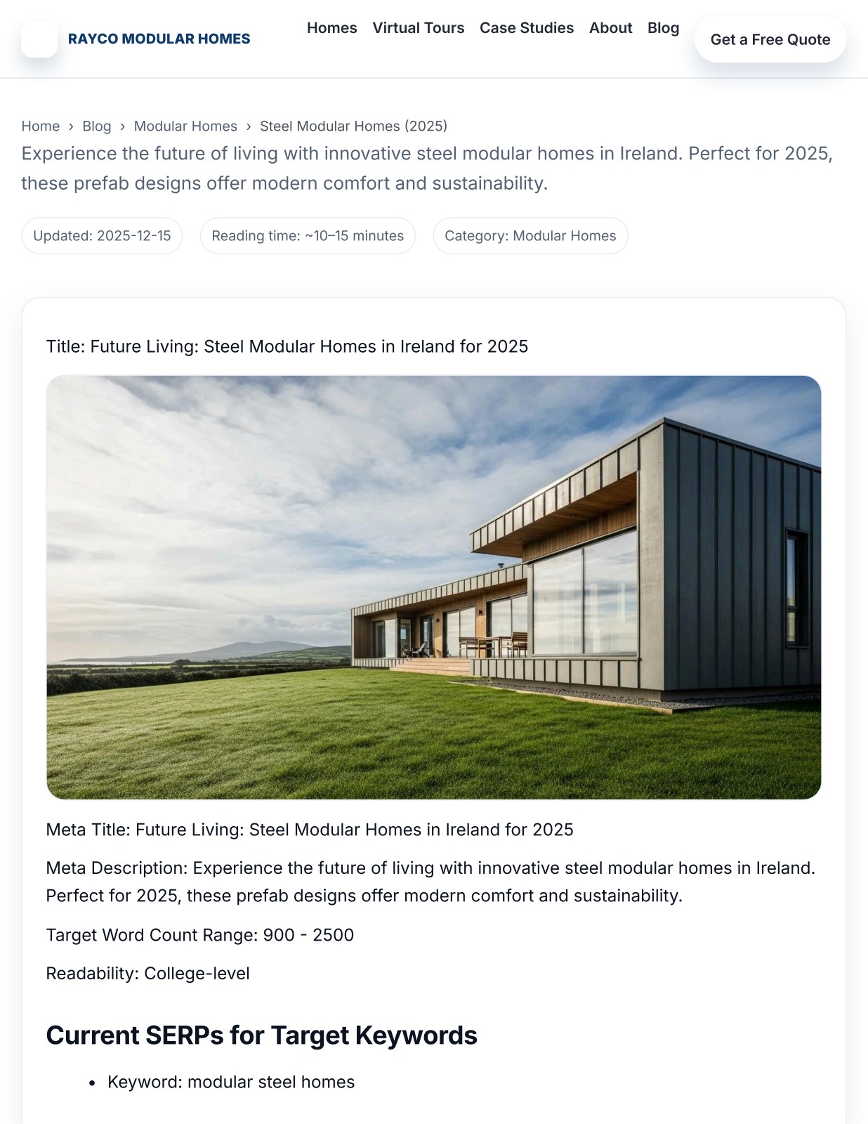 Modular Homes Ireland – Steel Frame & Prefab Houses | Rayco Modular
